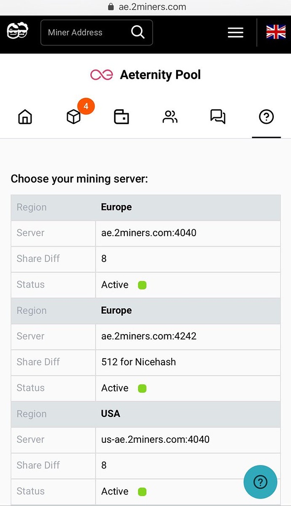 2Miners' AE Pools have been launched in the US! - PoW Mining AE - æforum